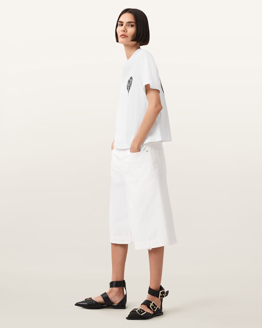 Lisa Trip Graphic Boxy T-Shirt Optic White | ALLSAINTS US